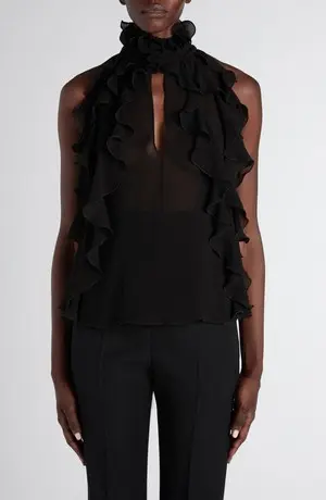 Alexander Mcqueen Black Blouses