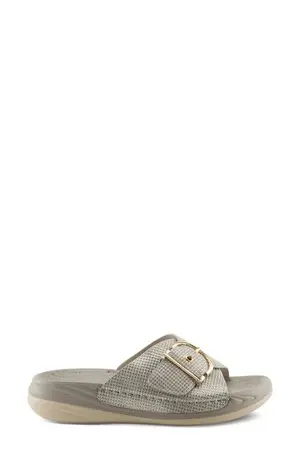 SPRING STEP SHOES Brewer Slide Sandal - Grey Metallic