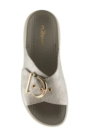 SPRING STEP SHOES Brewer Slide Sandal - Grey Metallic