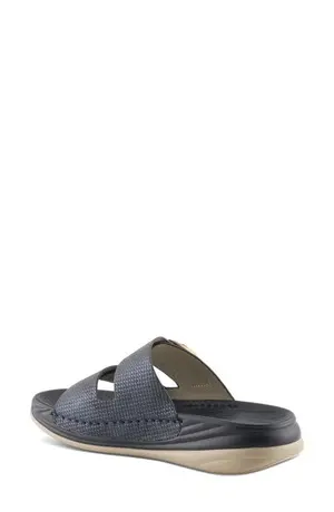 SPRING STEP SHOES Buttermere Slide Sandal - Navy Metallic