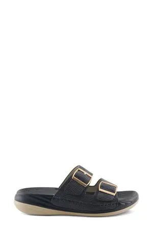 SPRING STEP SHOES Buttermere Slide Sandal - Navy Metallic
