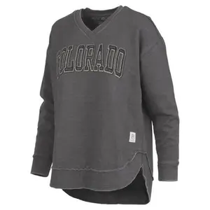 PRESSBOX Colorado Buffaloes Westin Poncho V-neck Pullover Sweatshirt