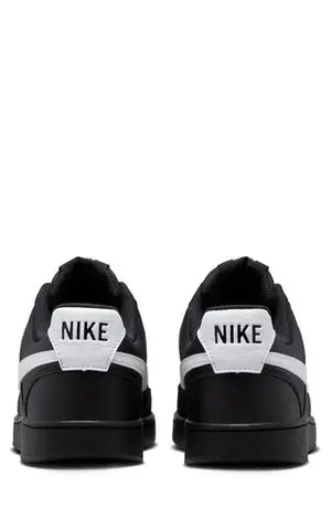 Nike Court Vision Low Sneaker - 010 Black/black/white