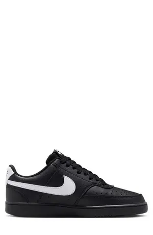 Nike Court Vision Low Sneaker - 010 Black/black/white