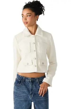 Steve Madden Alise Crop Knit Jacket