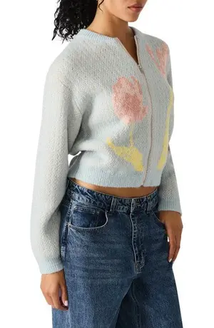 Steve Madden Jena Crop Sweater Jacket