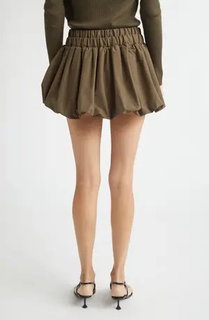 Monse Fold-up Ruched Bubble Miniskirt