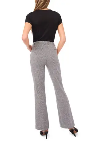 Halogen Houndstooth Flare Leg Trousers