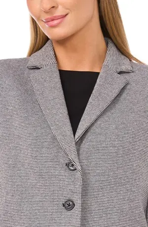 Halogen Houndstooth Cropped Blazer