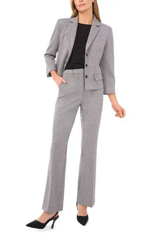 Halogen Houndstooth Cropped Blazer