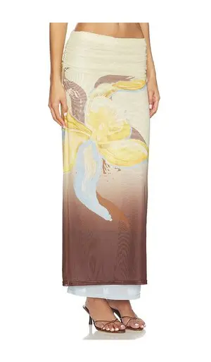 SOVERE / Dahlia Printed Mesh Skirt