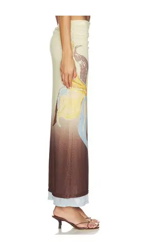 SOVERE / Dahlia Printed Mesh Skirt