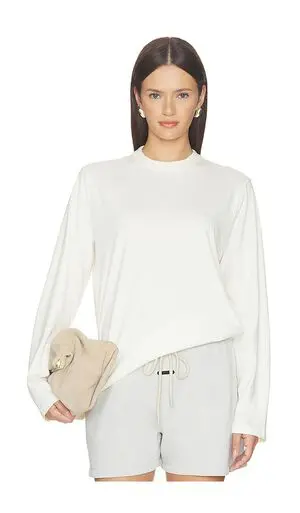 Fear Of God Classic Fit Long Sleeve Tee - Ivory