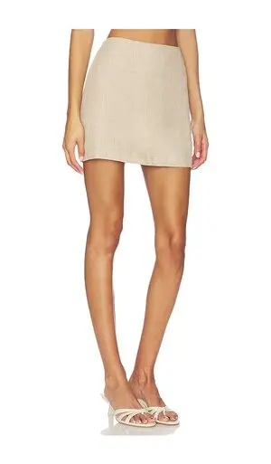 JBQ Adrienne Mini Skirt - Parchment