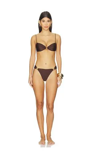 SHANI SHEMER Juliette Bikini Bottom - Espresso