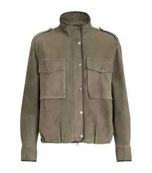 Brunello Cucinelli Suede Jacket - Brown