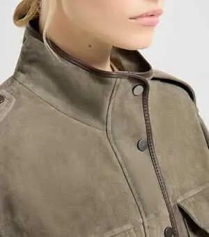 Brunello Cucinelli Suede Jacket - Brown
