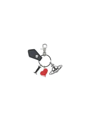 VIVIENNE WESTWOOD I Love Orb Keyring - Black