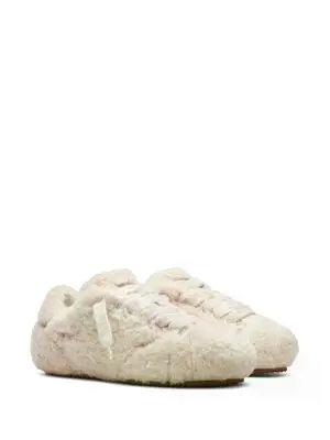 Axel Arigato Tact Shearling-effect Sneakers - Neutrals