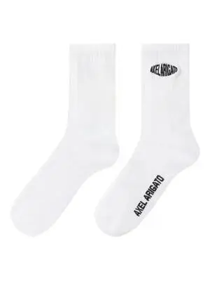 Axel Arigato Distort Logo Socks - White
