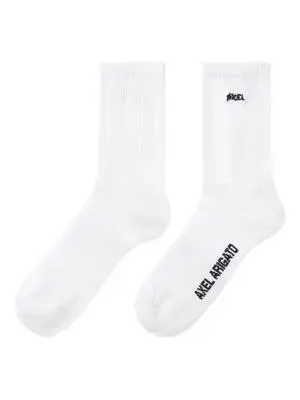Axel Arigato Floral Logo Socks - White