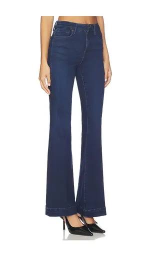Good American Good Legs Compression Flare Jeans - Blue