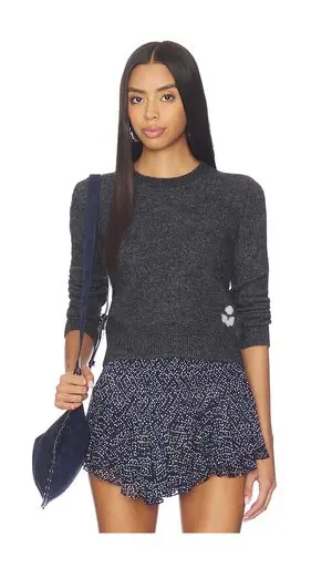 Isabel Marant Étoile Isadora Cropped Knit Sweater - Grey