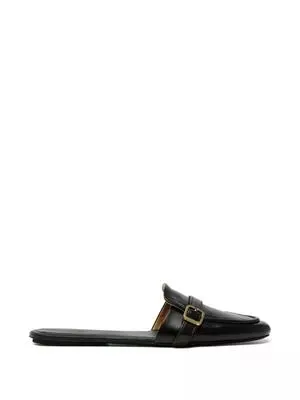 Marsèll Buckled Flat Mules