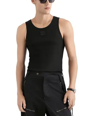 Dolce & Gabbana Ribbed Cotton Tank Top - Black