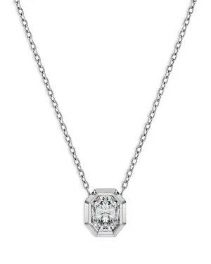 SWAROVSKI Octagon Lab Grown Diamond Pendant Necklace - White Gold