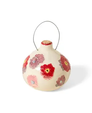 UNCOMMON GOODS Ceramic Hummingbird Feeder