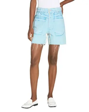 Marni Printed Light Denim Shorts