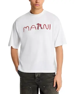 Marni Logo Tee - Lily White