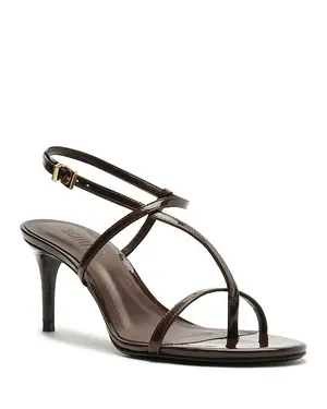 Schutz Brown Strappy Heels