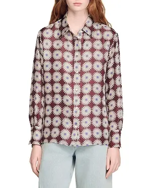 Women's Red Printed Shirts