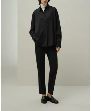 Lilysilk Silk-wool Oversized Shirt