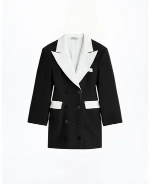 NOCTURNE Double-breasted Blazer Mini Dress