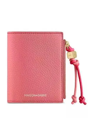 MAISON DE SABRE Small Bifold Leather Wallet - Pink