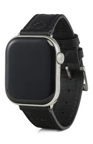 Mcm Apple Watch Band In Embossed Monogram Leather