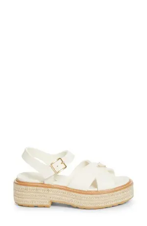Prada Stride Flow Espadrille Platform Sandals