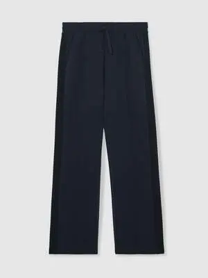 REISS Bella Premium Interlock Wide-leg Joggers