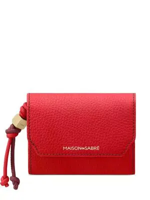 MAISON DE SABRE Leather Trifold Wallet - Red