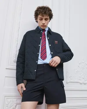 Dior Cannage Overshirt With Leather Patch