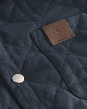 Dior Cannage Overshirt With Leather Patch