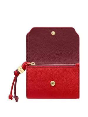 MAISON DE SABRE Leather Trifold Wallet - Red