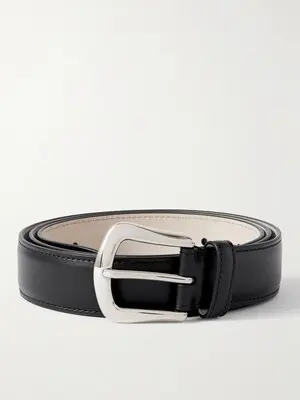 Brunello Cucinelli 3cm Leather Belt - Black