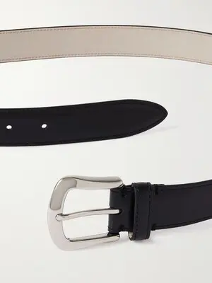 Brunello Cucinelli 3cm Leather Belt - Black