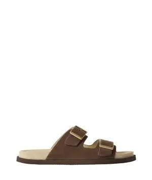 Brunello Cucinelli Suede Sandals - Brown