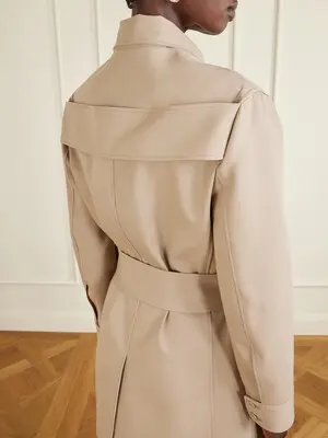 COURREGES Belted Cotton-gabardine Coat