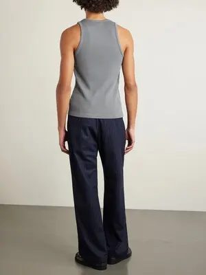 AGOLDE Viggo Ribbed Tank Top - Gray